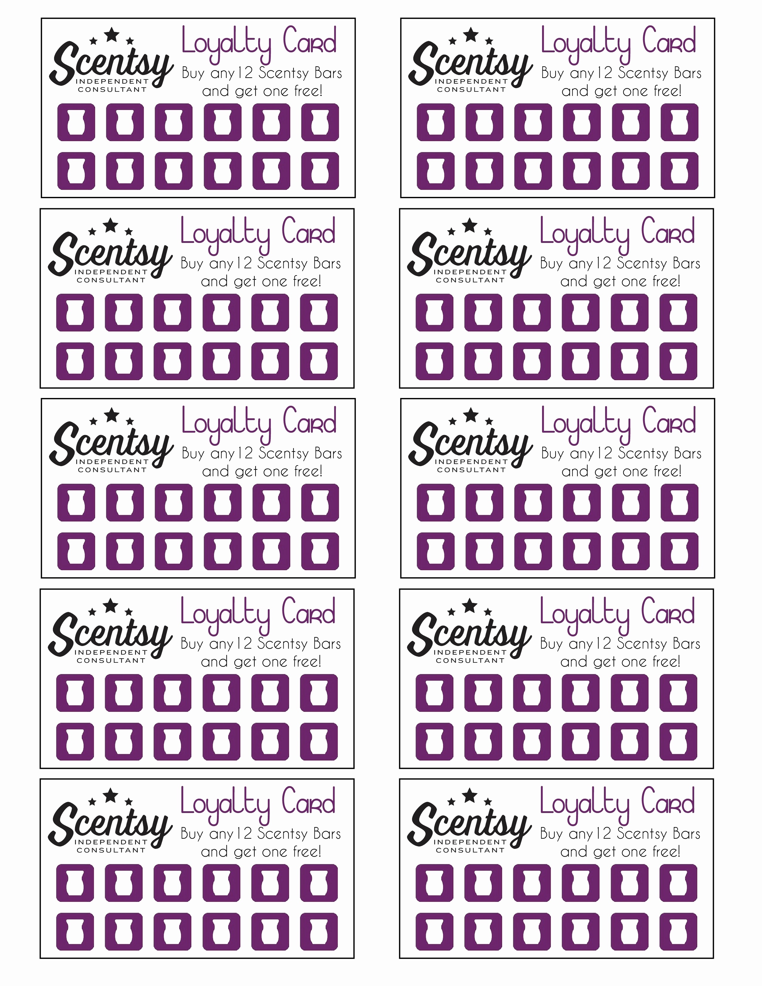 Printable Scentsy Business Cards Printable Word Searches