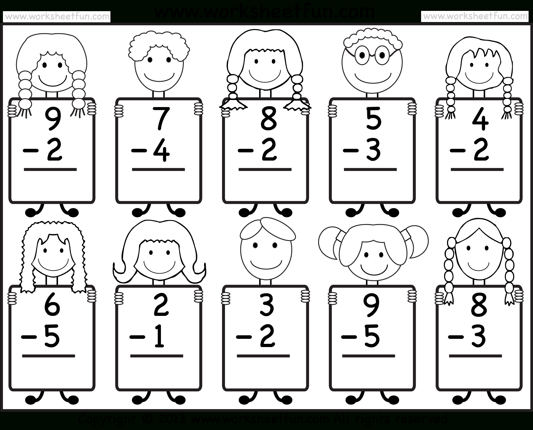 Free Printable Subtraction Worksheets Free Printable