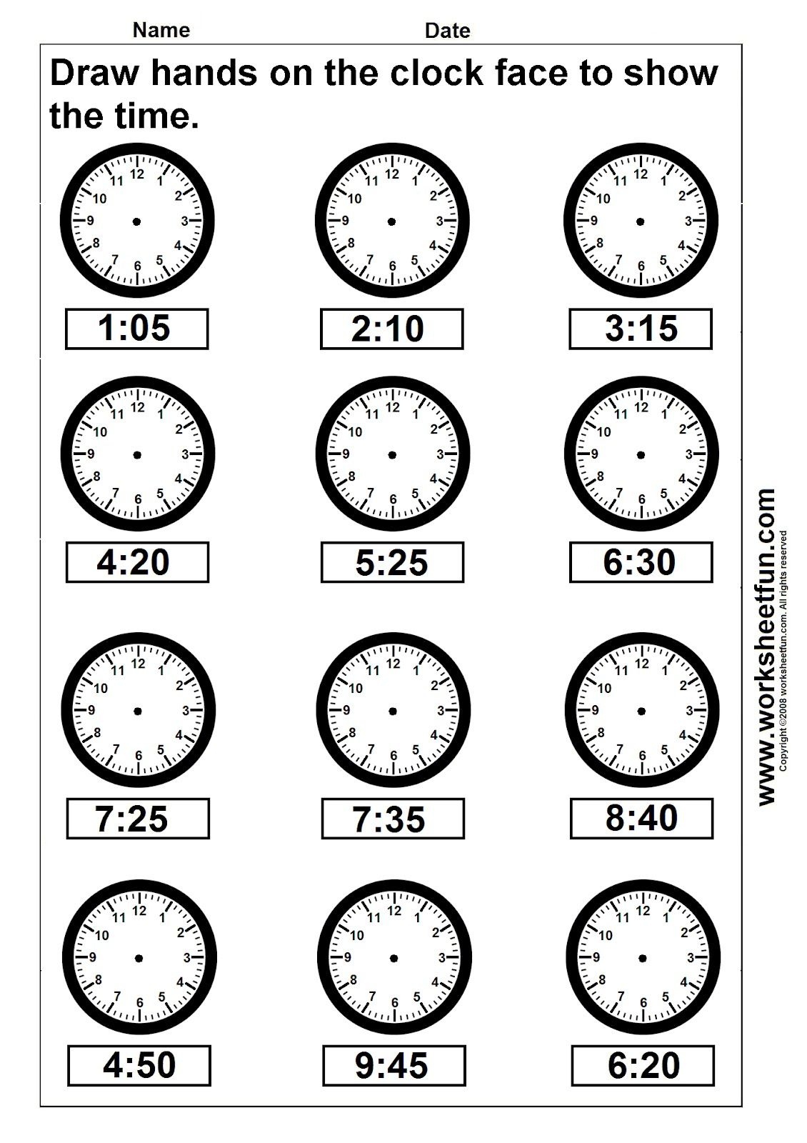 Free Printable Telling Time Worksheets Free Printable Free Printable Telling Time Worksheets Free Printable
