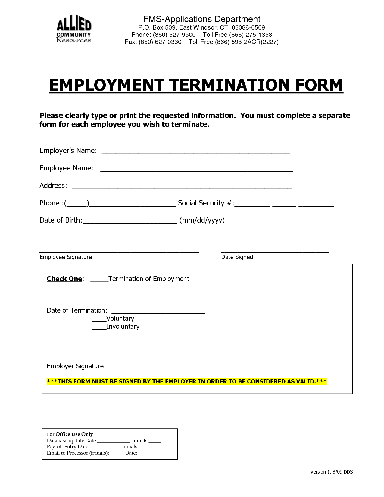 Editable 007 Employee Personnel File Template Information Form Awesome