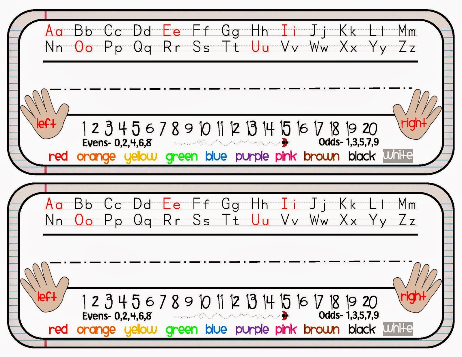 Printable Name Plates