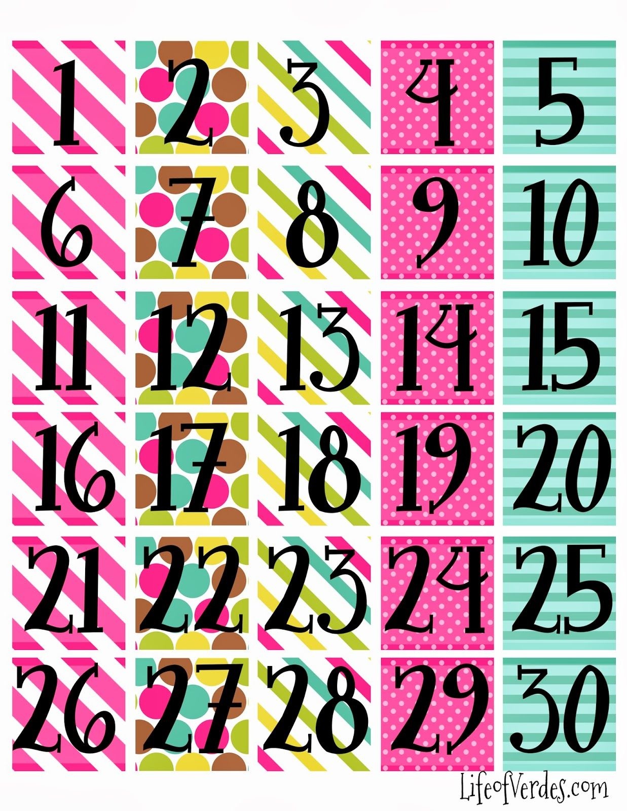 Free Printable Number Chart 1 30 Kinder Number Tracing Free Free Printable Number Chart 1 30 Kinder Number Tracing Free
