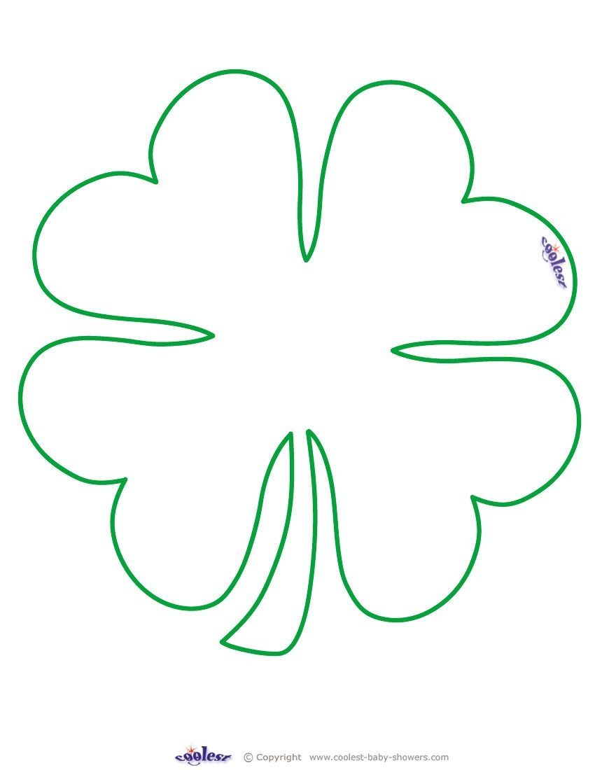 Large Printable Clover Coolest Free Printables Tattoo Canvas 