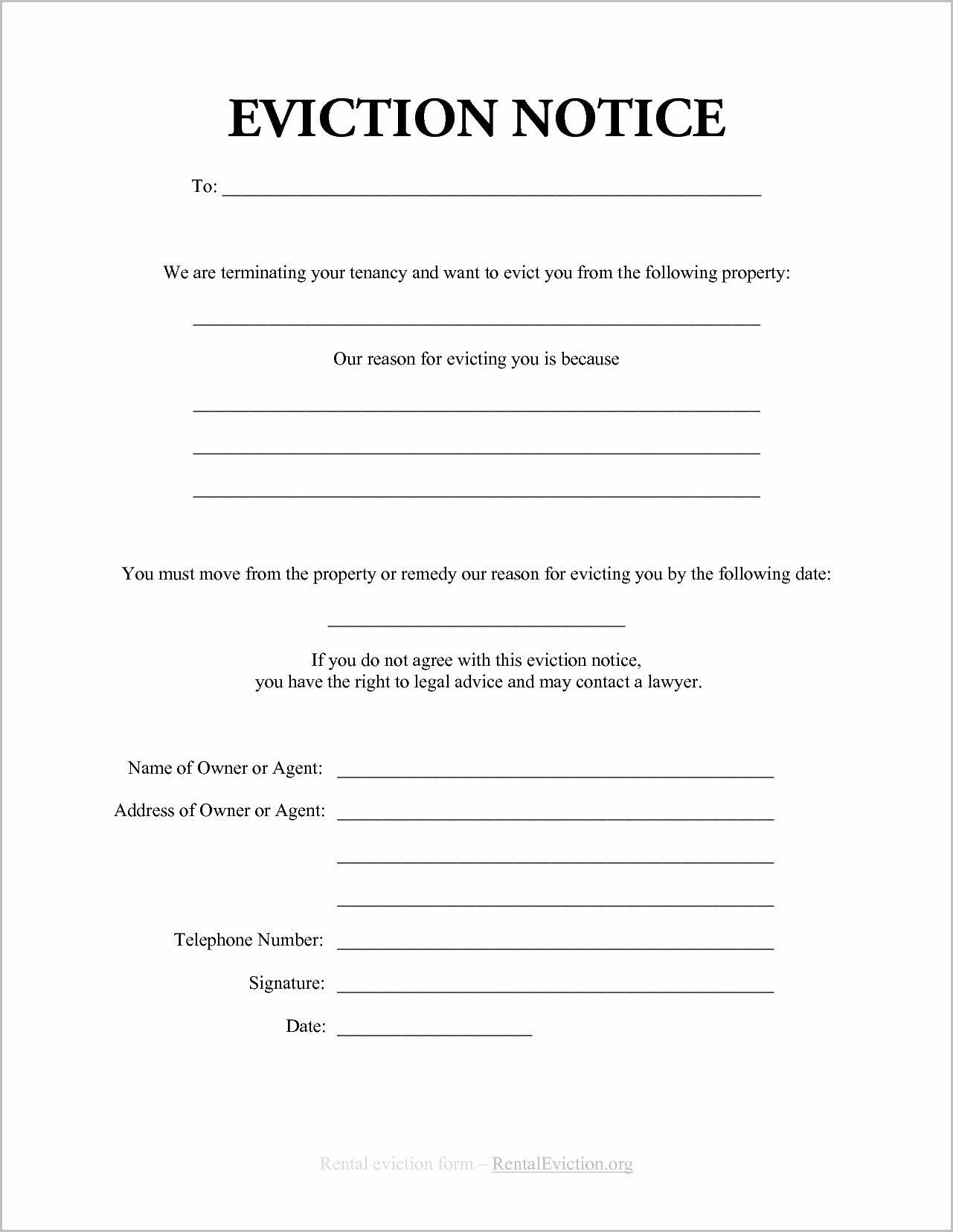 Free Printable Eviction Notice Ohio Free Printable