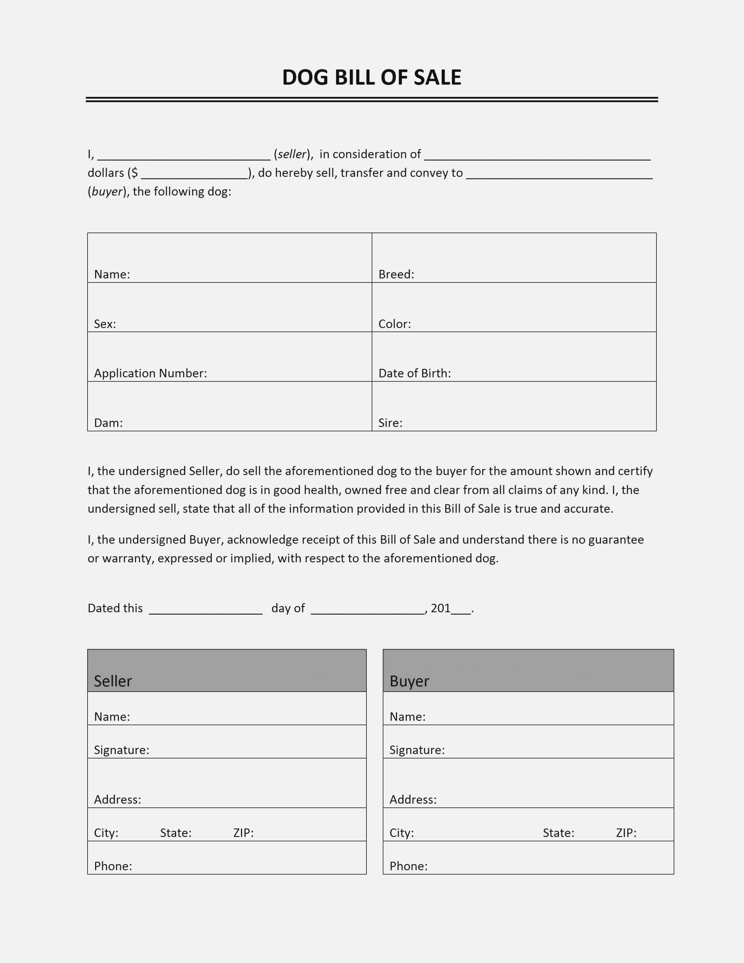 38 Droll Blank Puppy Sale Contract Templates Image Uk bleumoonproductions