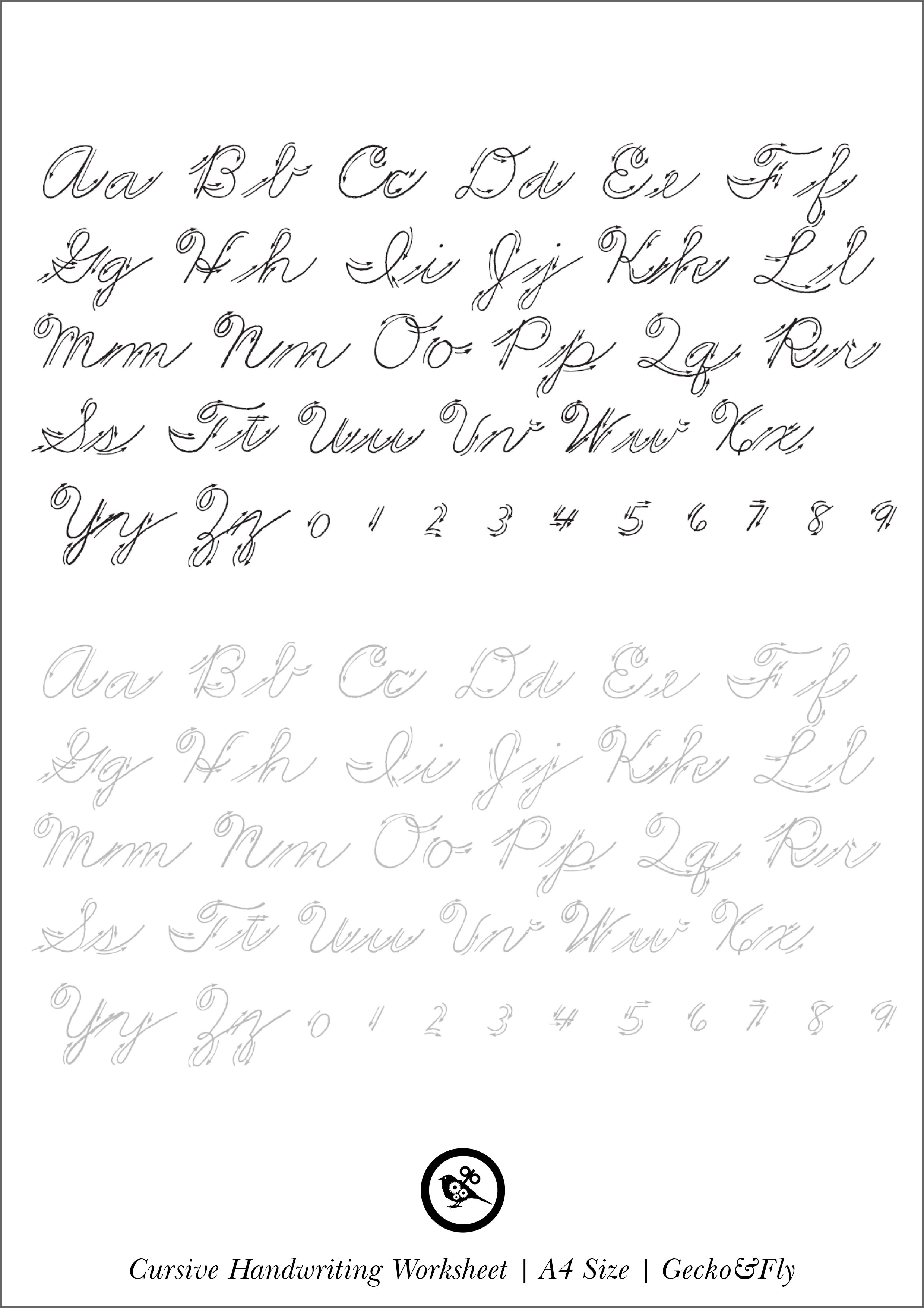 Printing Handwriting Worksheet
