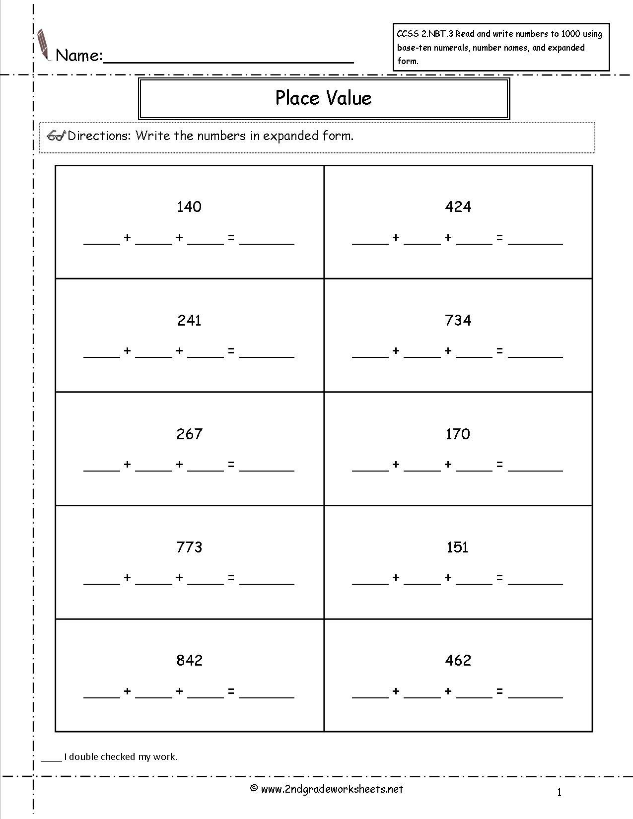 3 Digit Expanded Form Subtraction A Free Printable Expanded