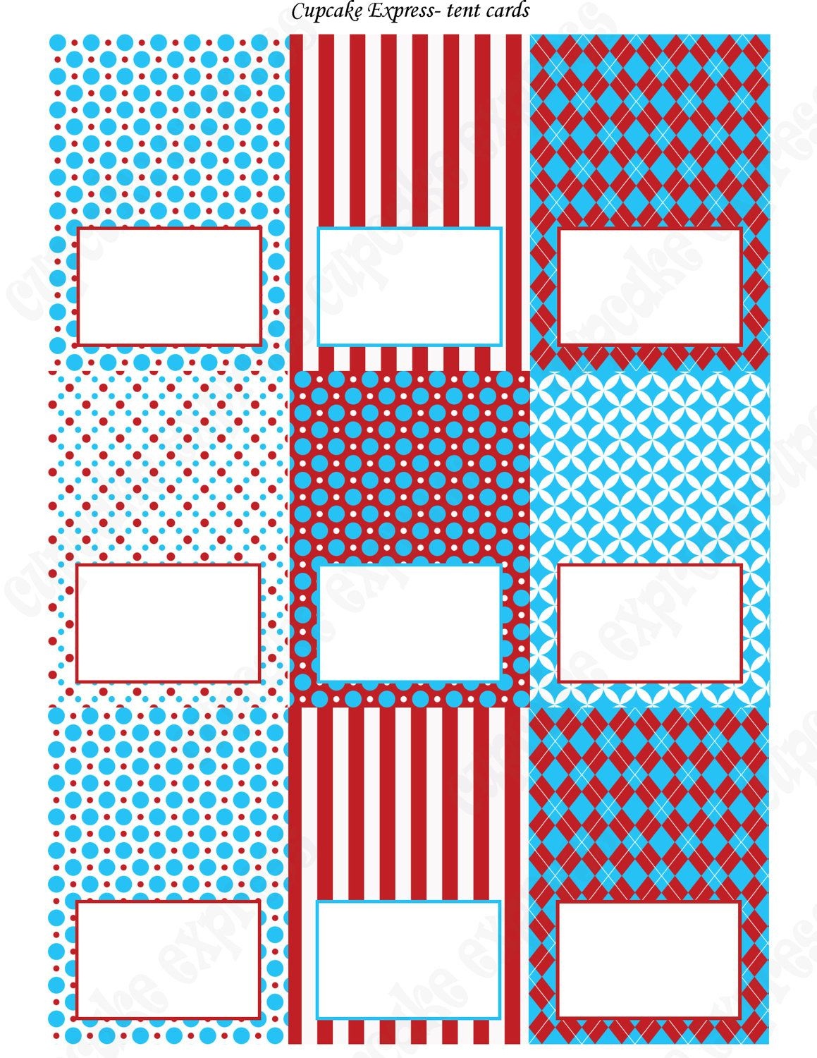 Free Printable Food Tent Cards Free Printable
