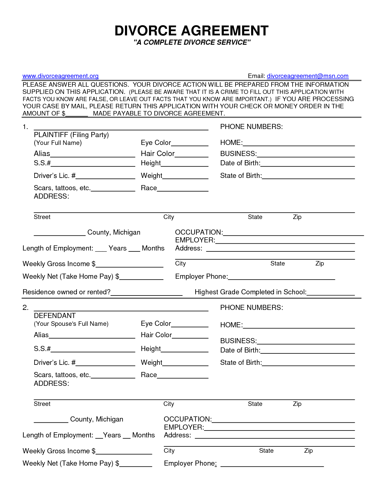 How To File For Divorce In North Carolina Youtube Free Printable Divorce Papers For North 