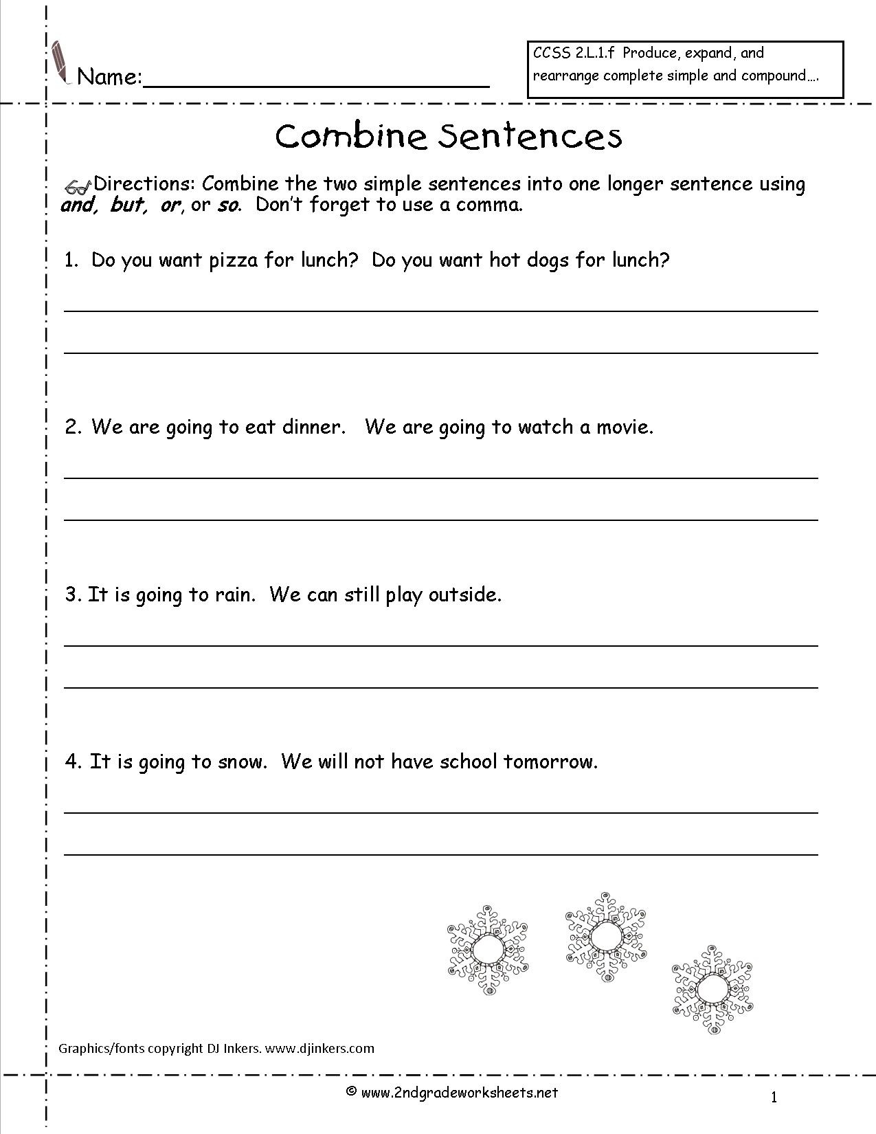 Free Printable Grammar Worksheets For 2Nd Grade Free Printable