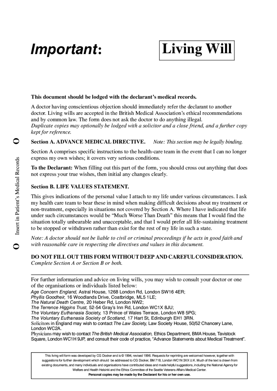 Free Online Printable Living Wills Free Printable Free Online Printable Living Wills Free Printable