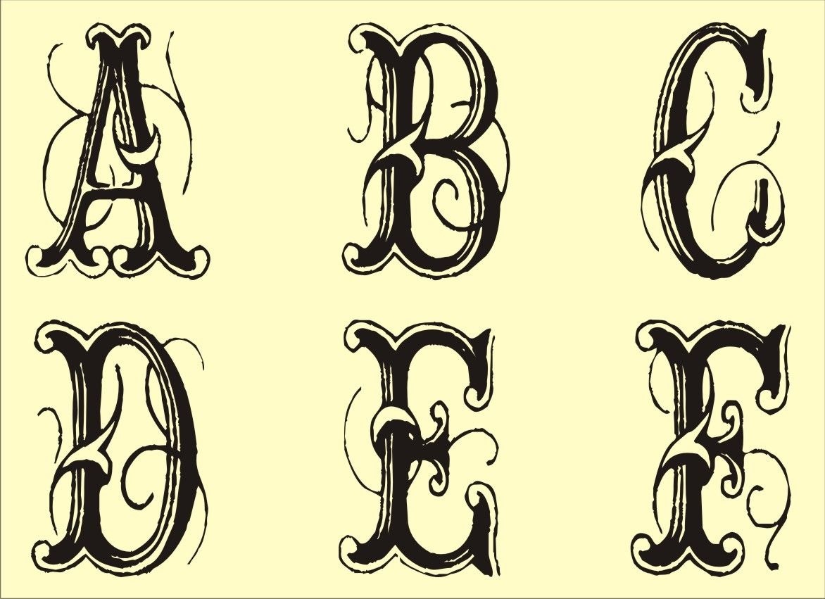 Printable Fancy Letters Printable Blank World