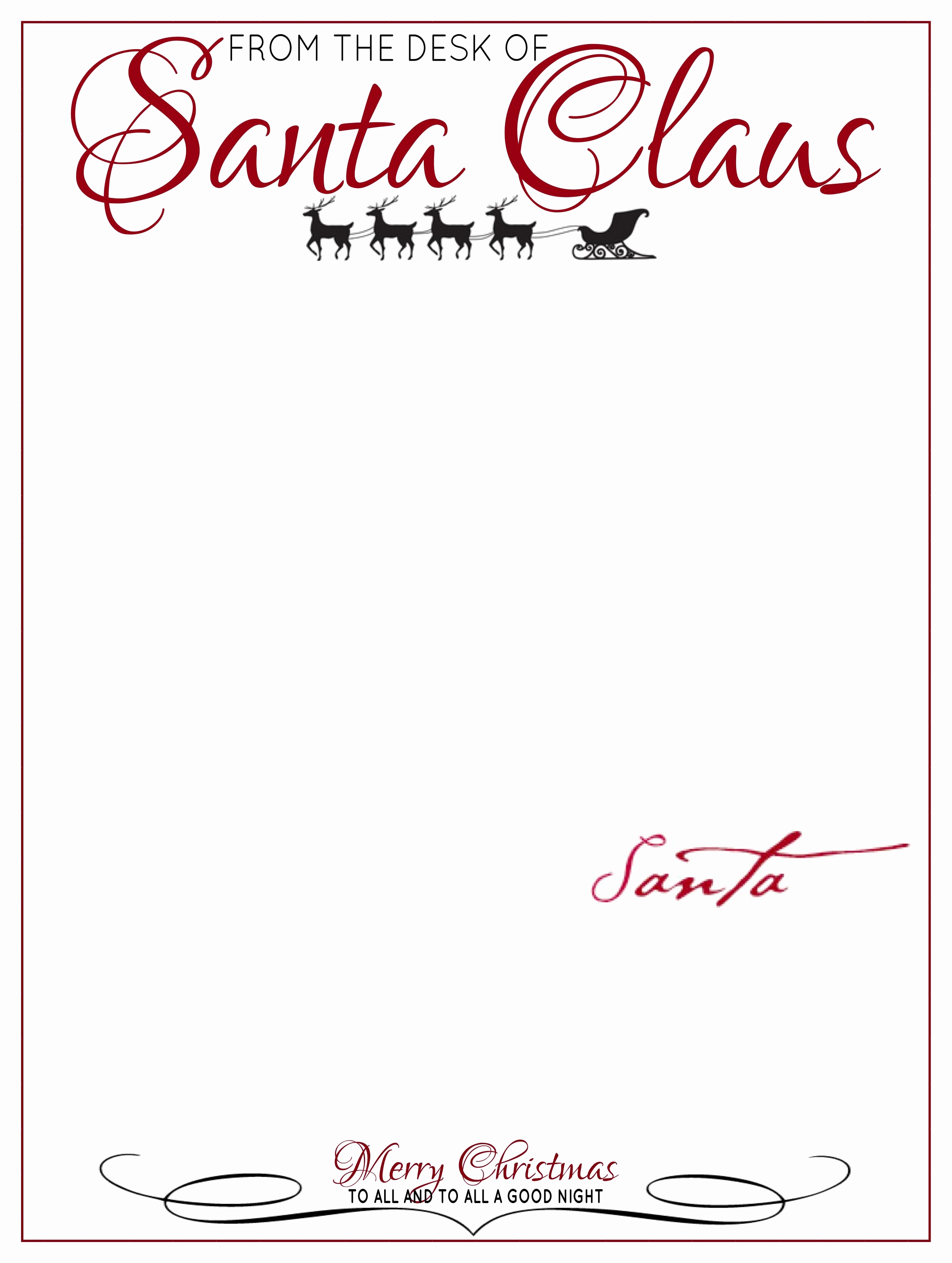Downloadable Free Printable Santa Envelopes North Pole Printable Word