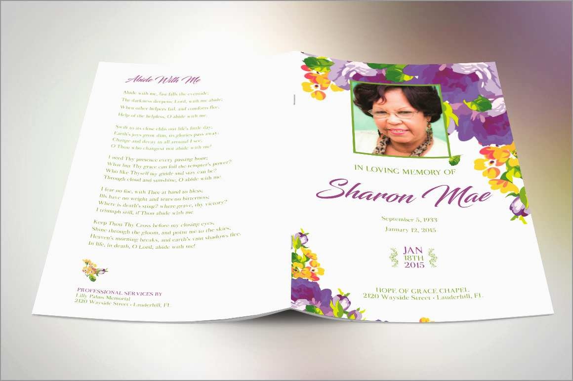 Free Obituary Template Photoshop