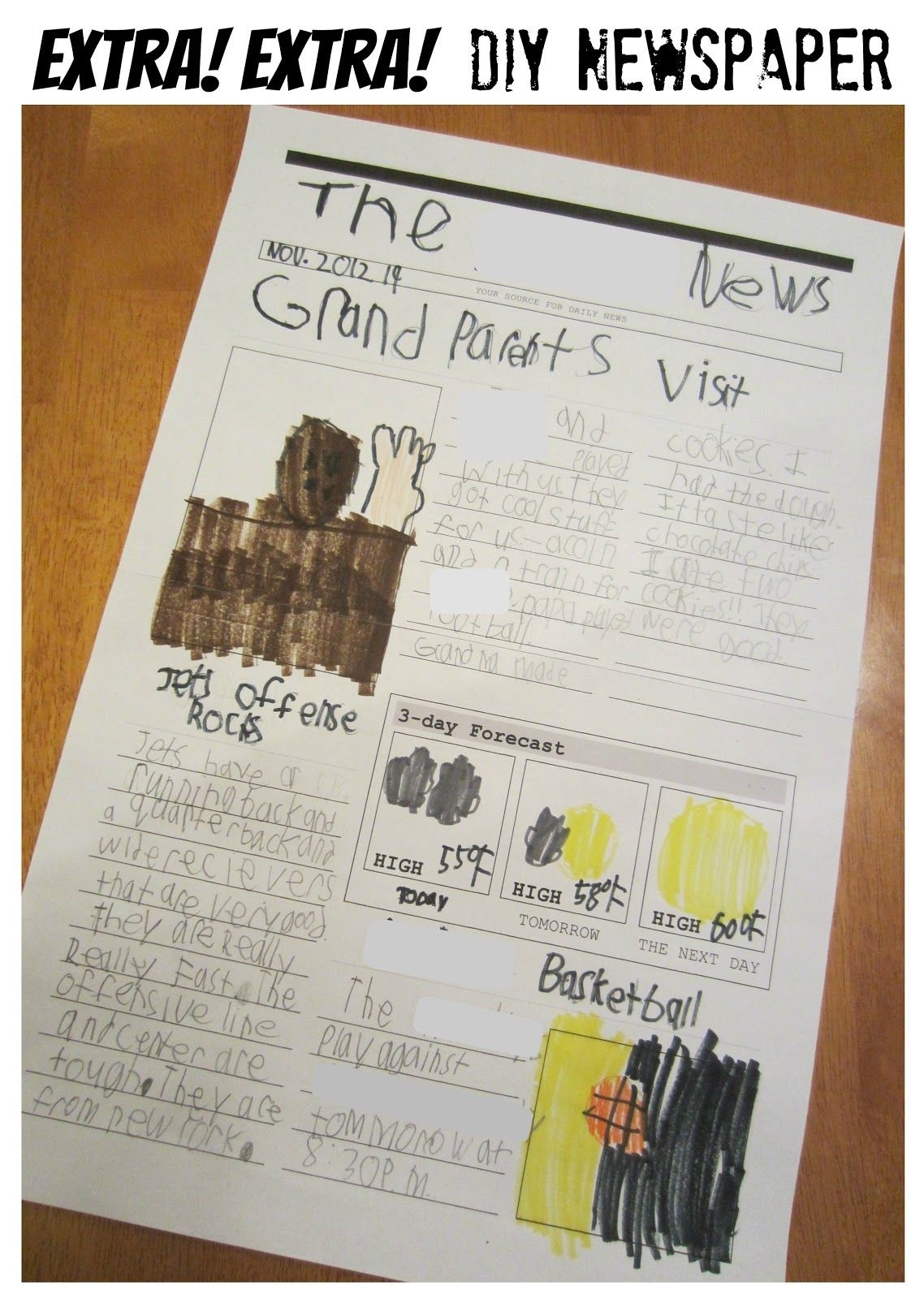 Free Printable Newspaper Templates For Students Free Printable Free Printable Newspaper Templates For Students Free Printable