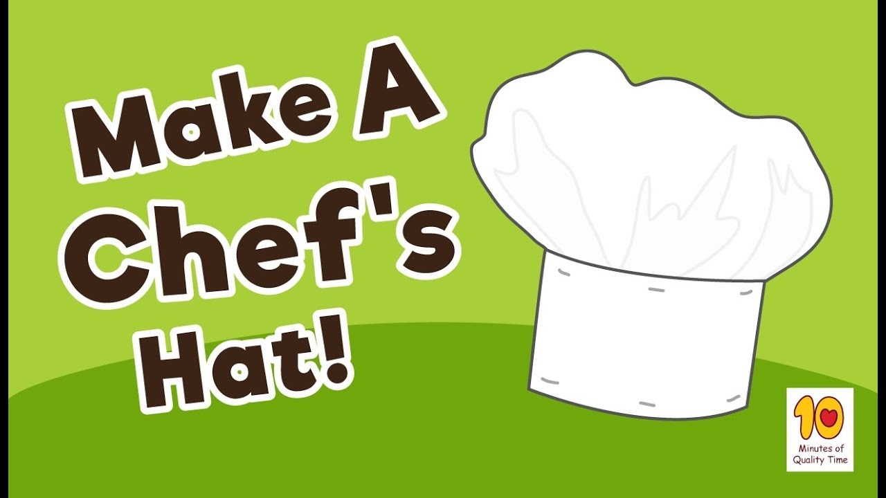 How To Make A Paper Chef Hat Diy Paper Crafts Paper Chef Hats 