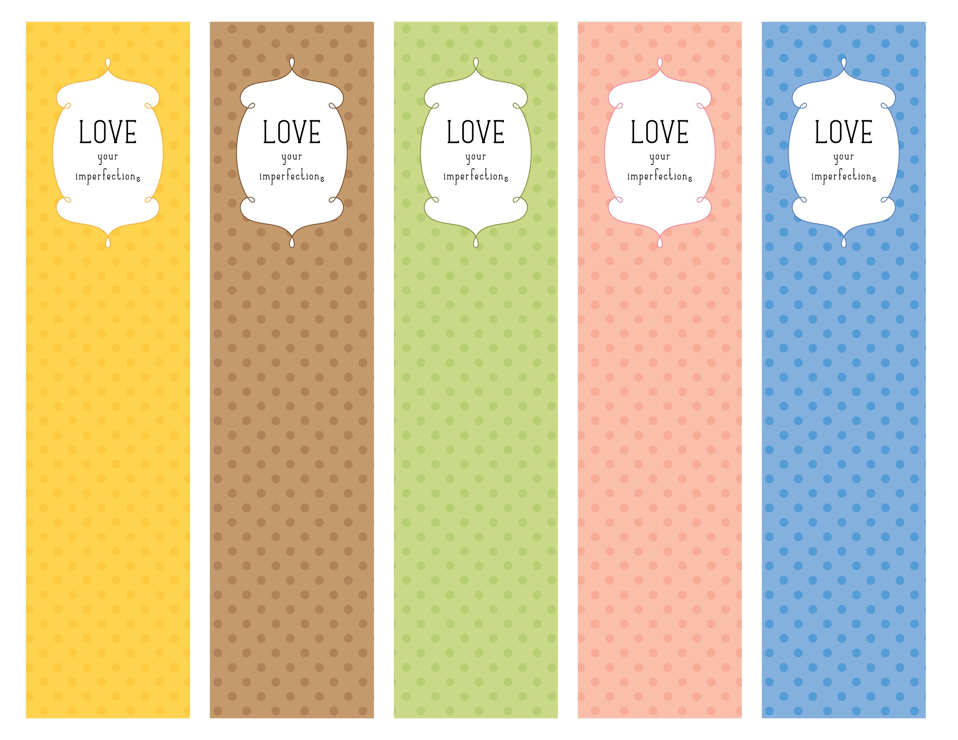 Printable Bookmark Free