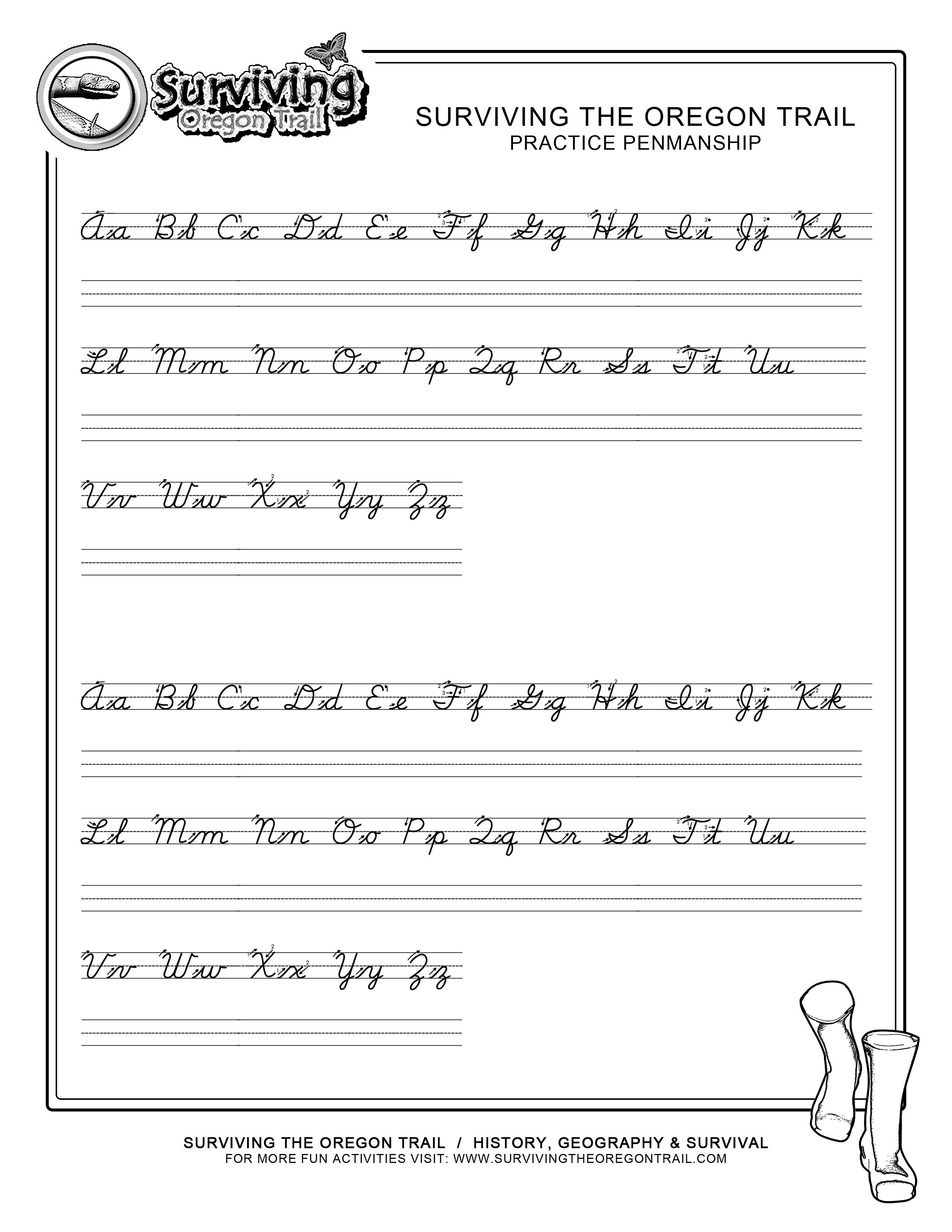 Practicing Cursive Handwriting With The First Paragraphs From Free 