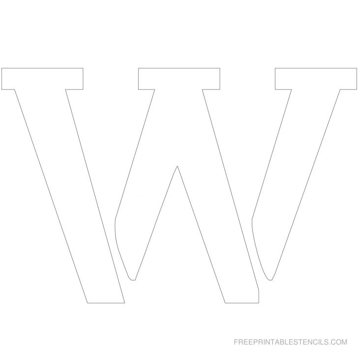 Printable 5 Inch Letter Stencils A-Z | Free Printable Stencils - Free ...