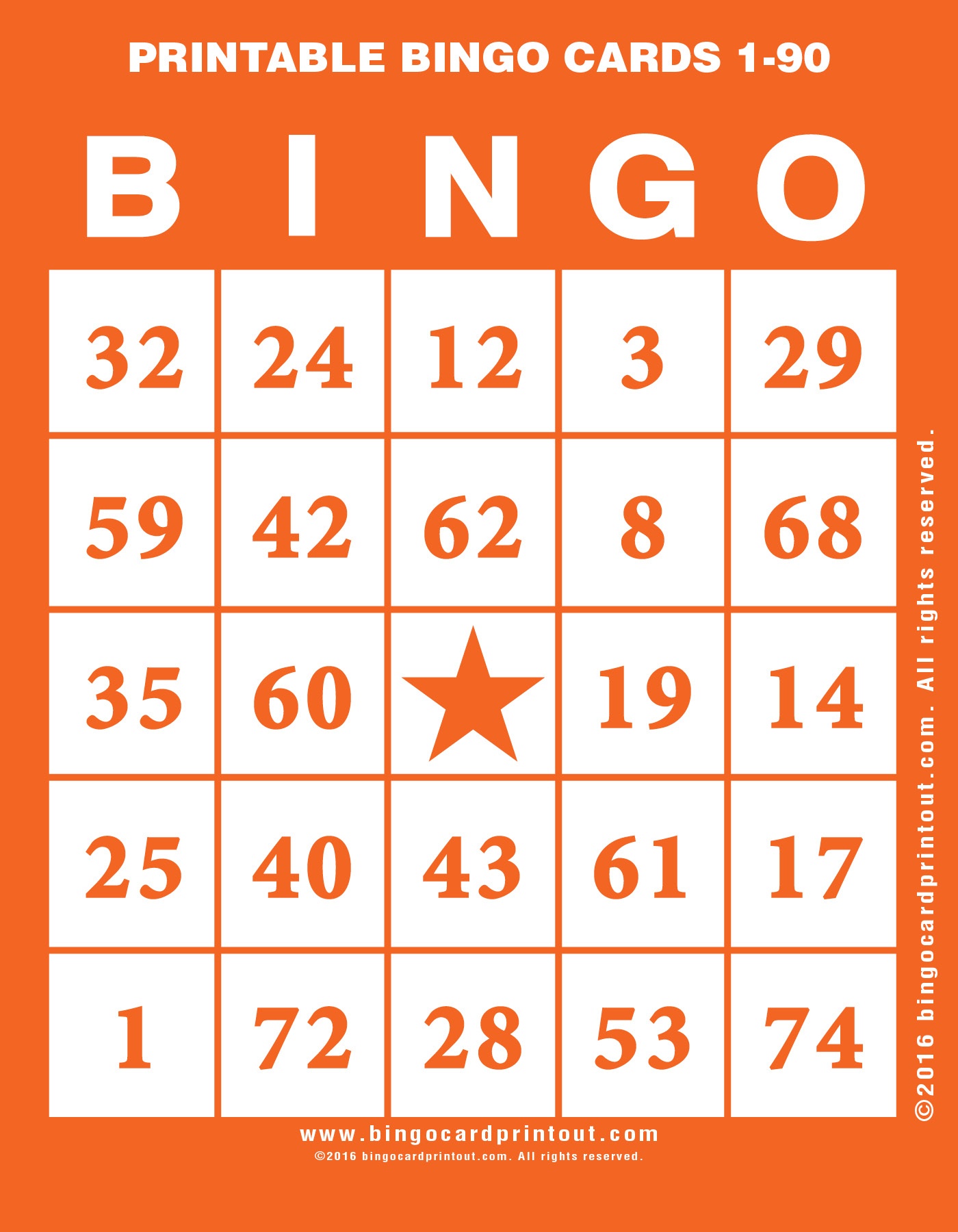 Free Printable Number Bingo Cards 1 20 Free Printable