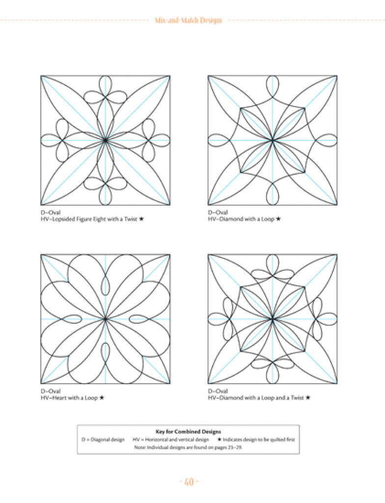 Printable Free Motion Quilting Templates Free Printable
