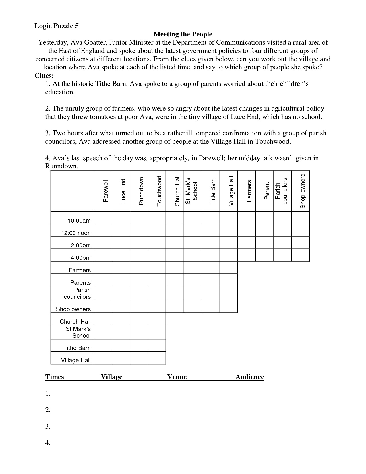 Printable Logic Puzzles For Kids 97 Images In Collection Page 1 