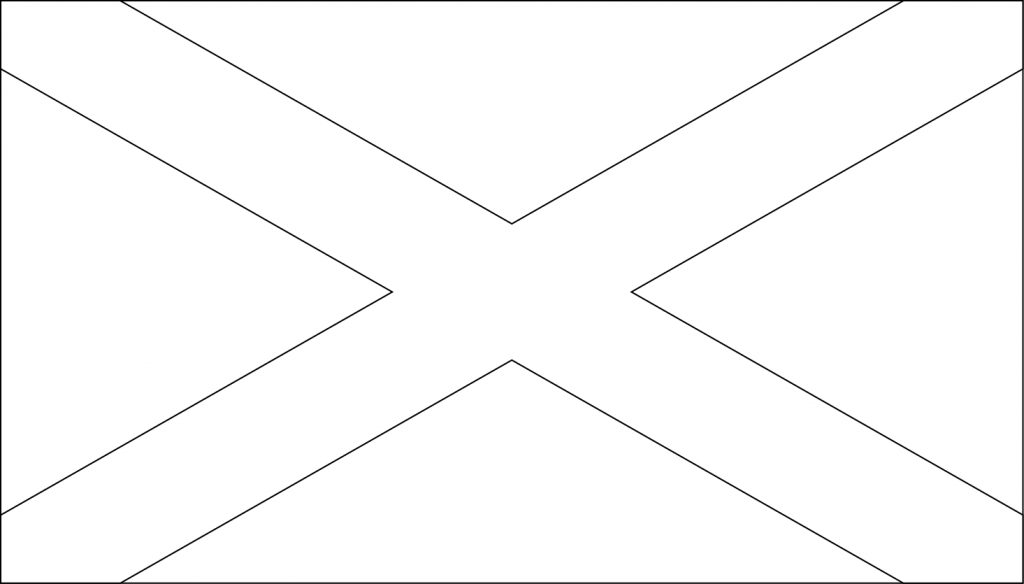 Scotland Flag Coloring Page Coloring Pages