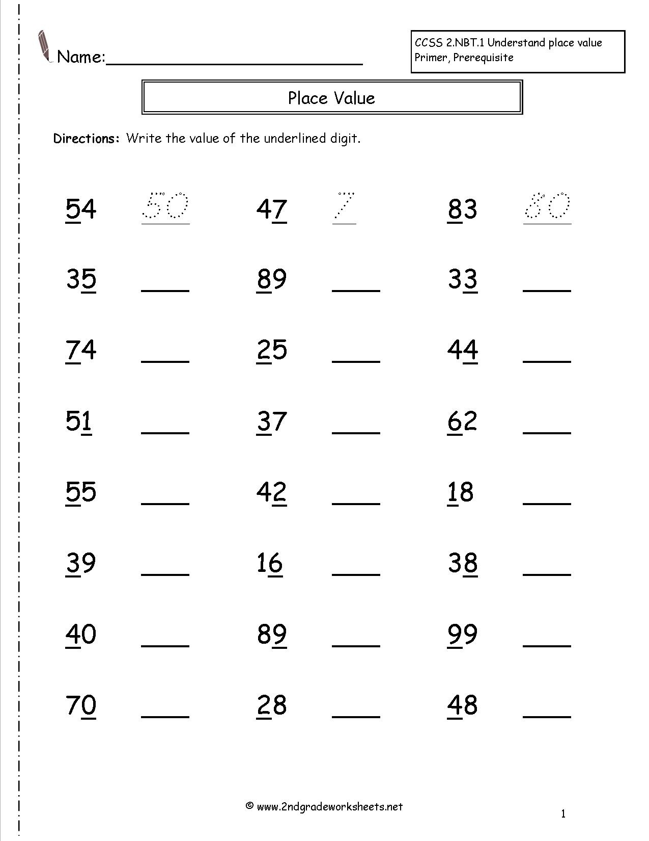 Free Printable Place Value Worksheets Free Printable Free Printable Place Value Worksheets Free Printable