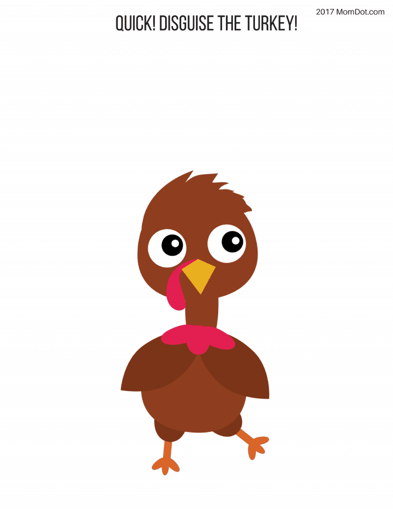 Disguise A Turkey Template Free Printable
