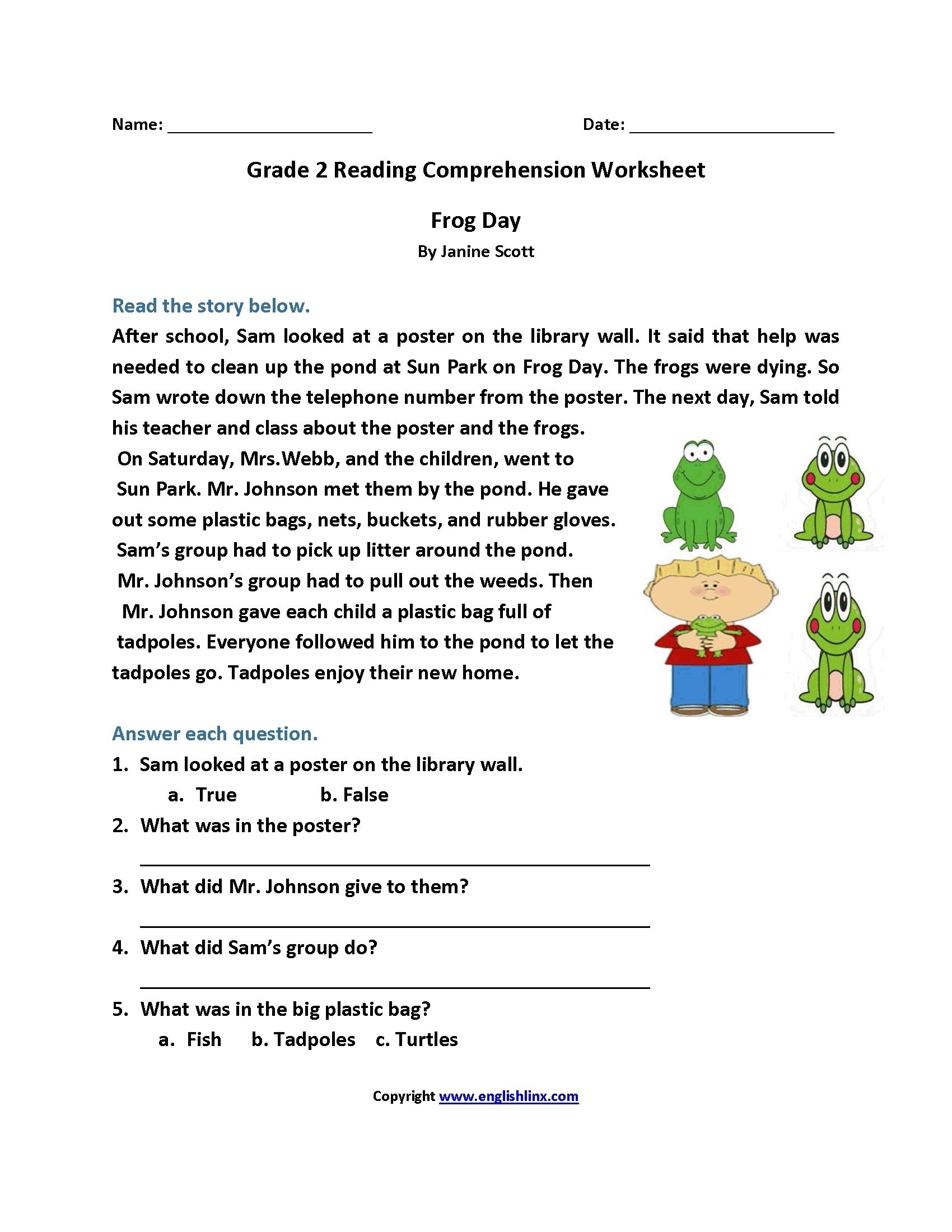 Free Printable Reading Comprehension Worksheets Grade 5 Free Printable Free Printable Reading Comprehension Worksheets Grade 5 Free Printable